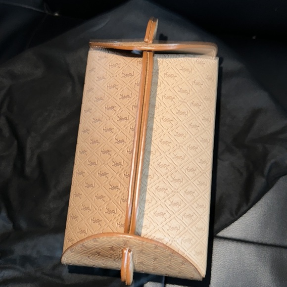 Saint Laurent | Bags | Ysl Lunch Box Take Away Box Bag 223 Brown Gold ...